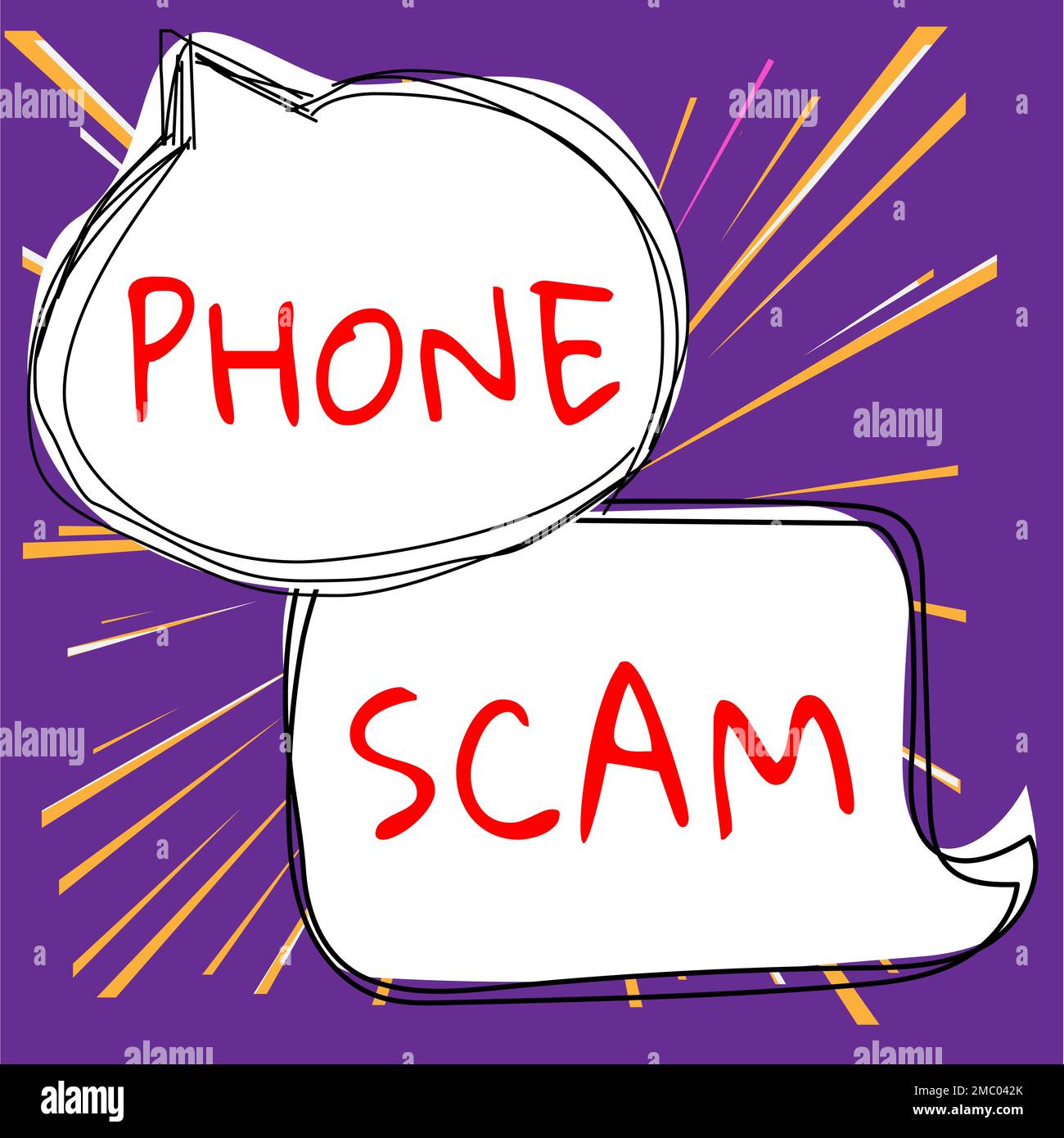 Writing displaying text Phone Scam. Business approach getting unwanted calls to promote products ...