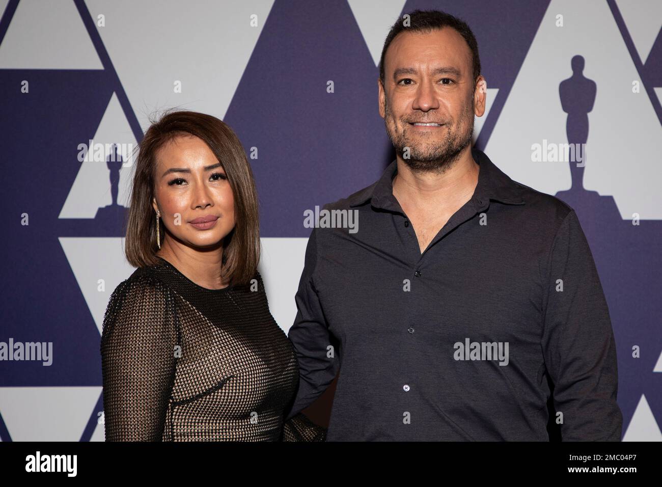 Brian Connor poses for photographers upon arrival at the Academy Awards ...