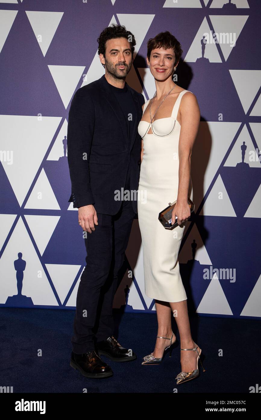 Morgan Spector and Rebecca Hall pose for photographers upon arrival at ...
