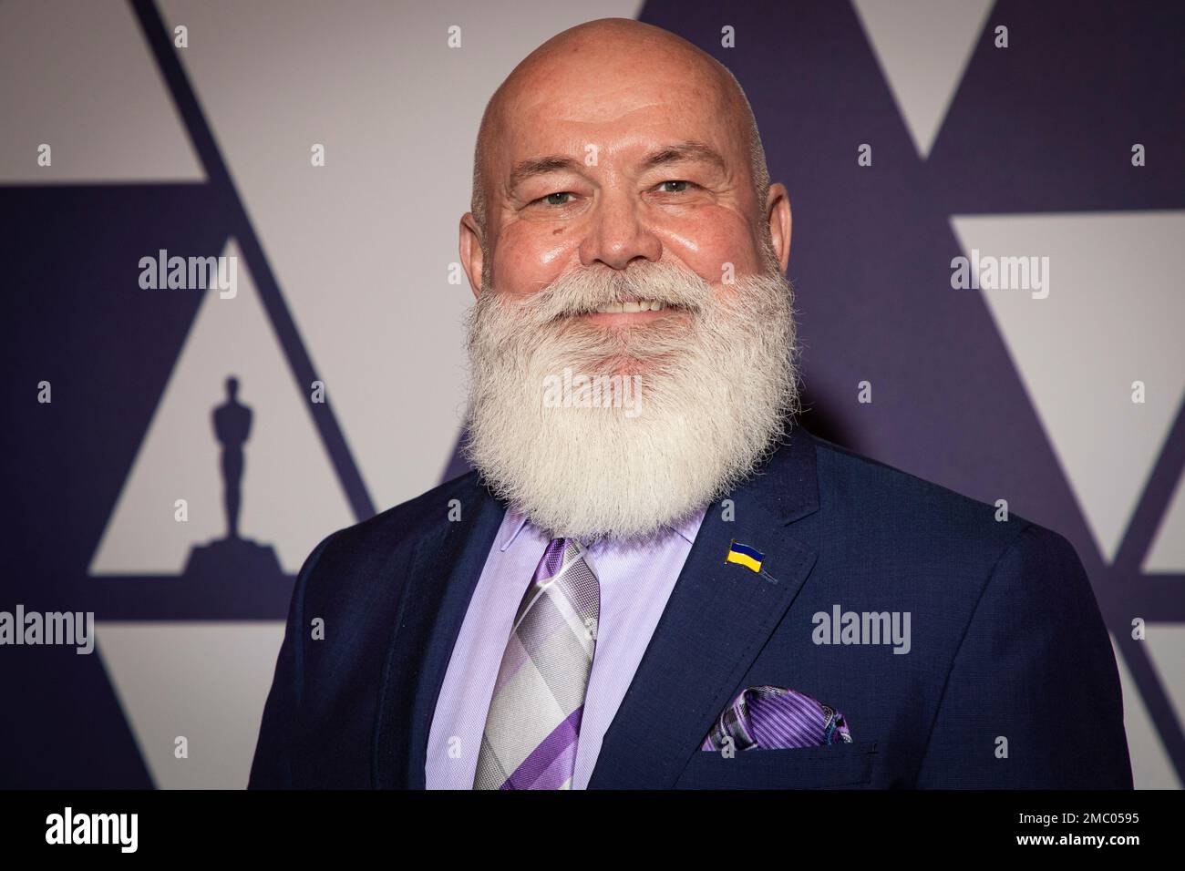 Robert Morgan poses for photographers upon arrival at the Academy ...