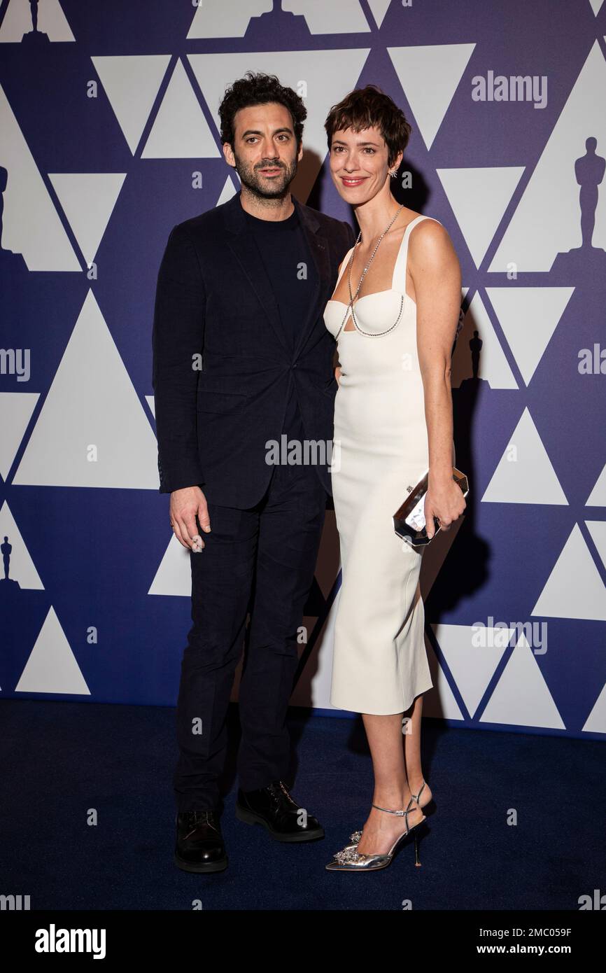 Morgan Spector and Rebecca Hall pose for photographers upon arrival at ...