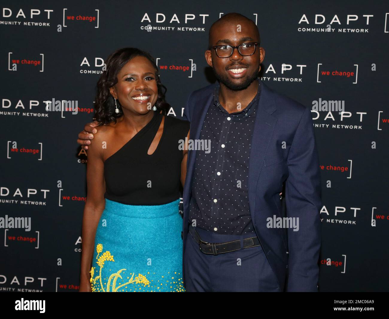 Television journalist Deborah Roberts, left, and her son Nicholas ...
