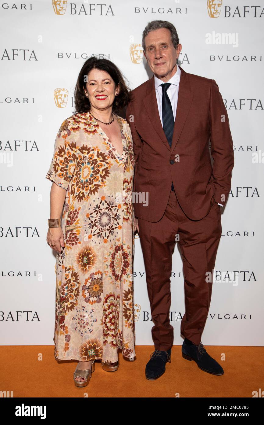 Pippa Harris poses for photographers upon arrival at the BAFTA Gala ...