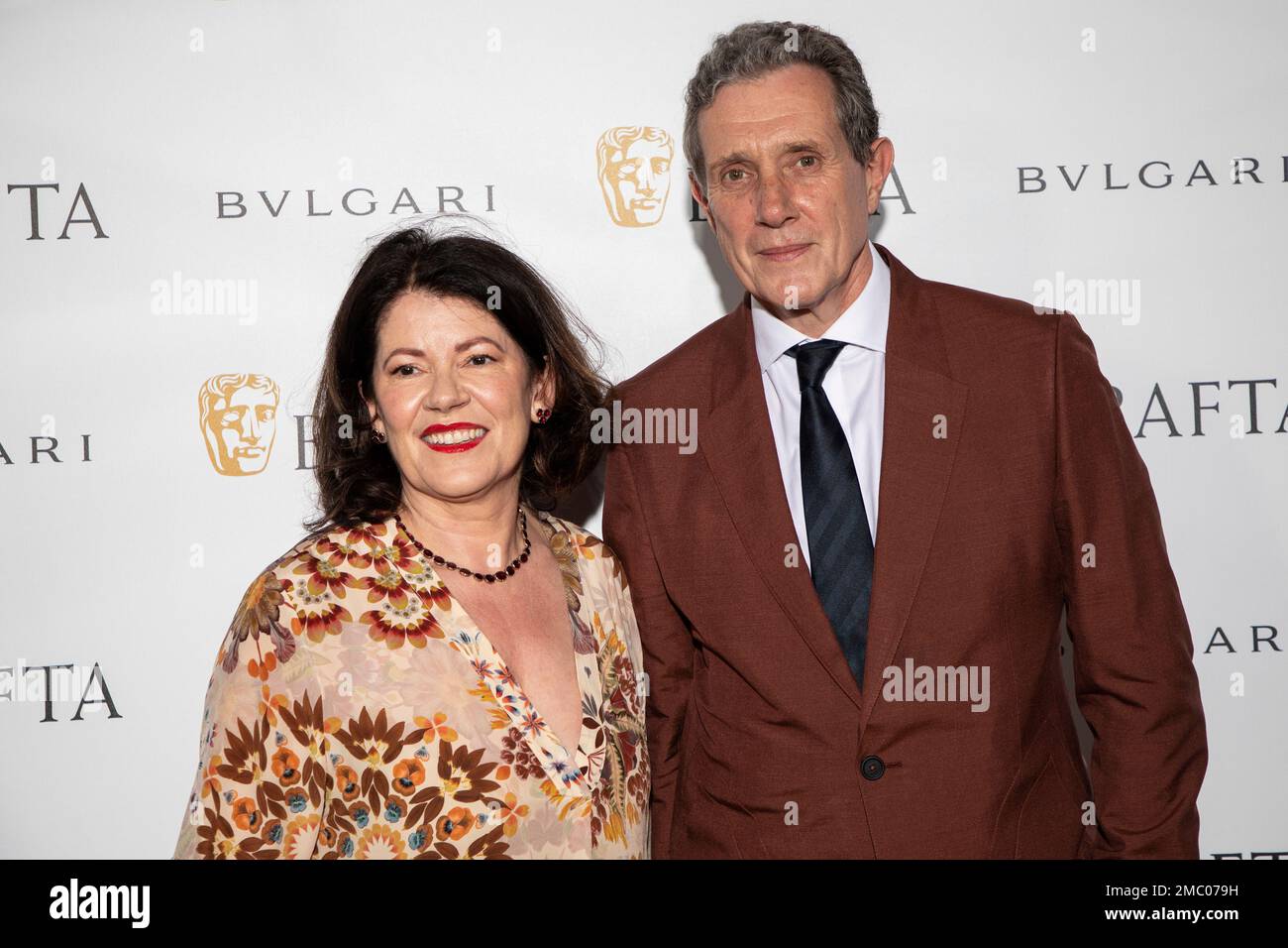 Pippa Harris poses for photographers upon arrival at the BAFTA Gala ...