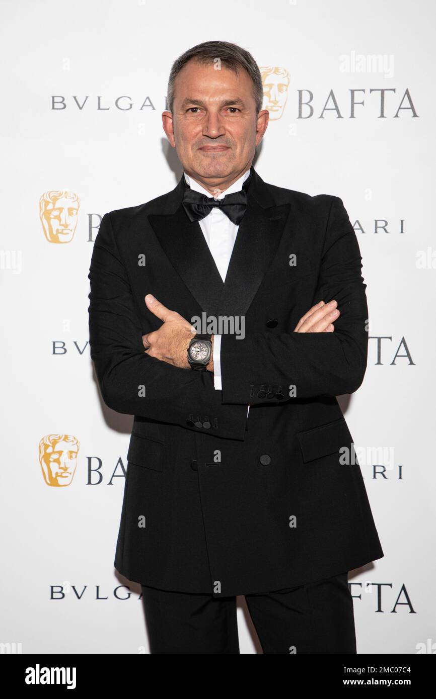 Lelio Gavazza poses for photographers upon arrival at the BAFTA Gala ...