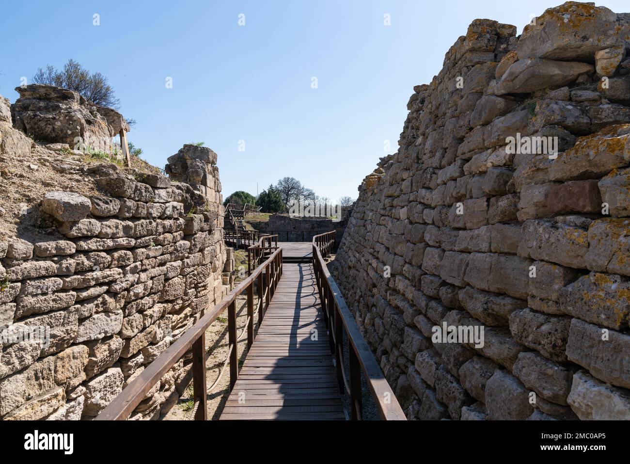 The archaeological sites of Troy Stock Photo - Alamy