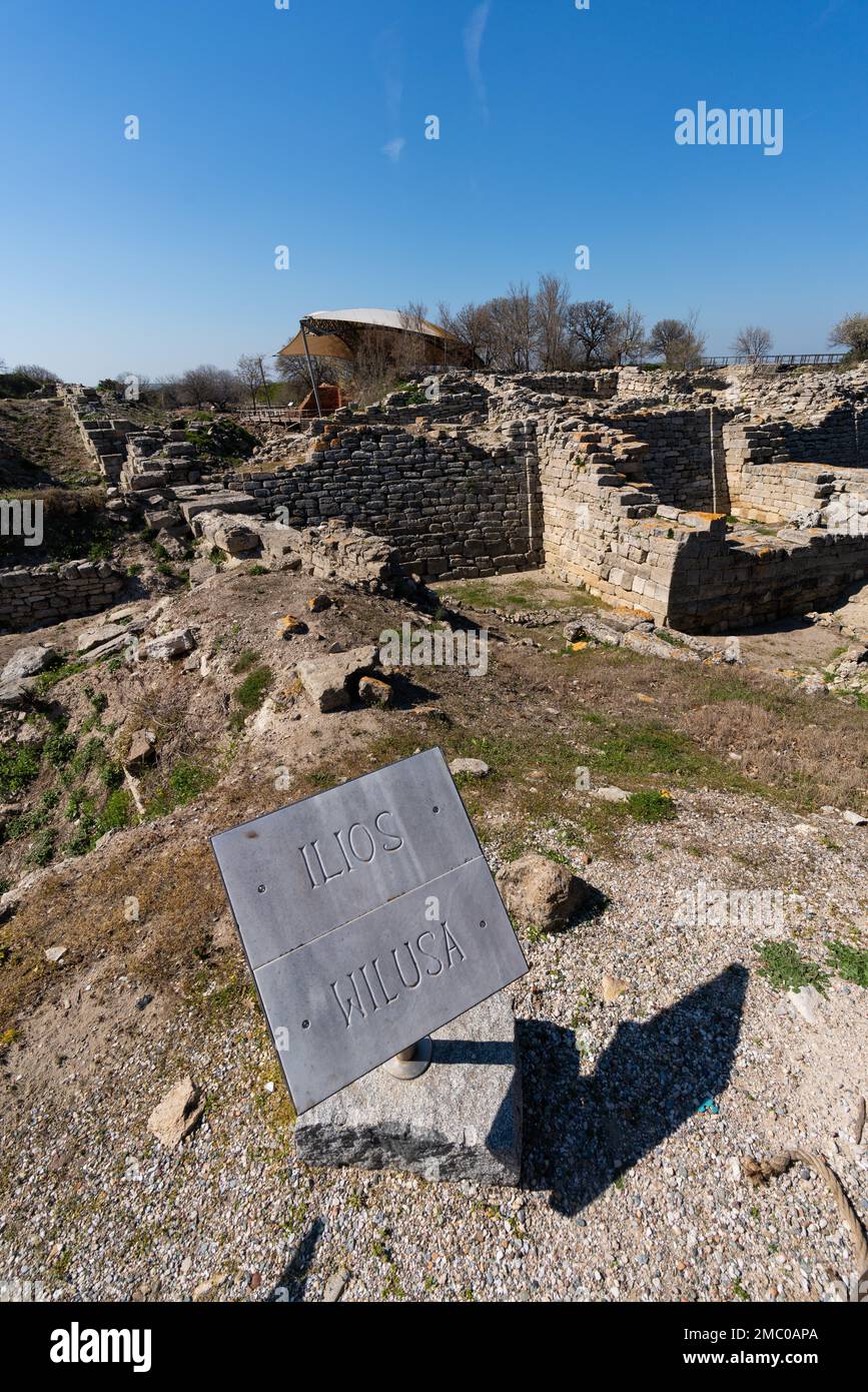 The archaeological sites of Troy Stock Photo - Alamy