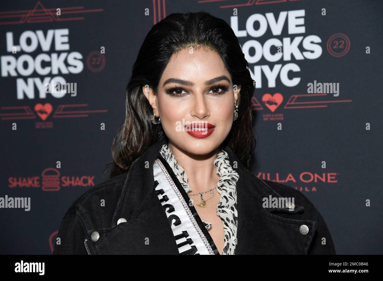 Miss Universe Harnaaz Sandhu arrives at the sixth annual Love Rocks NYC ...