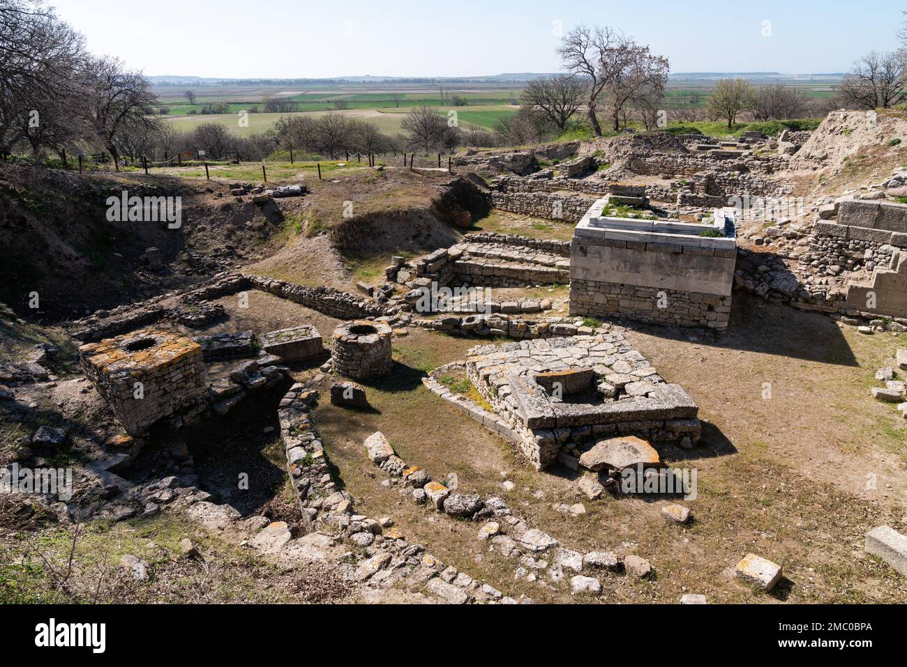 The archaeological sites of Troy Stock Photo - Alamy