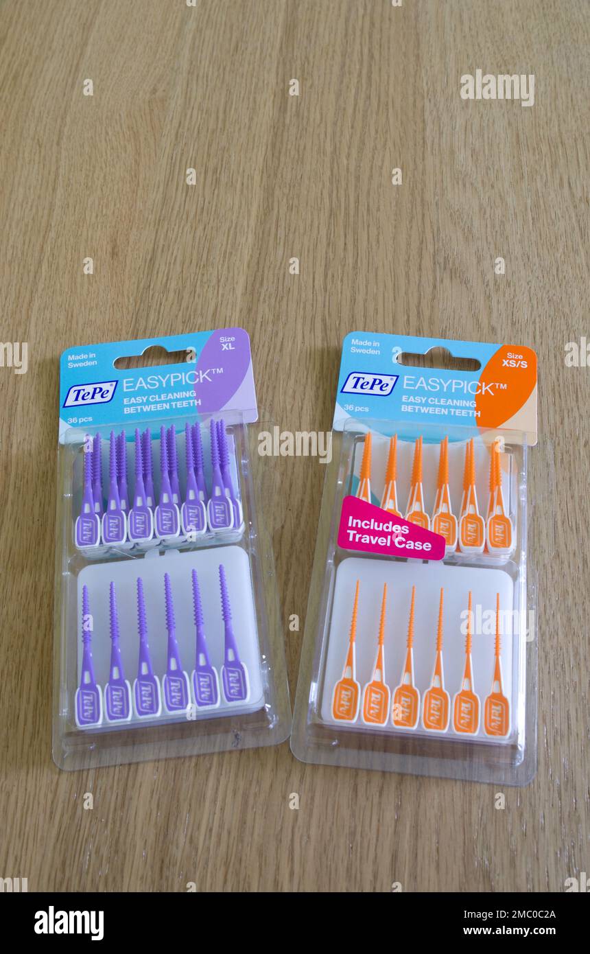 TePe Easypick Oral Hygiene Tooth Pick Product Stock Photo - Alamy