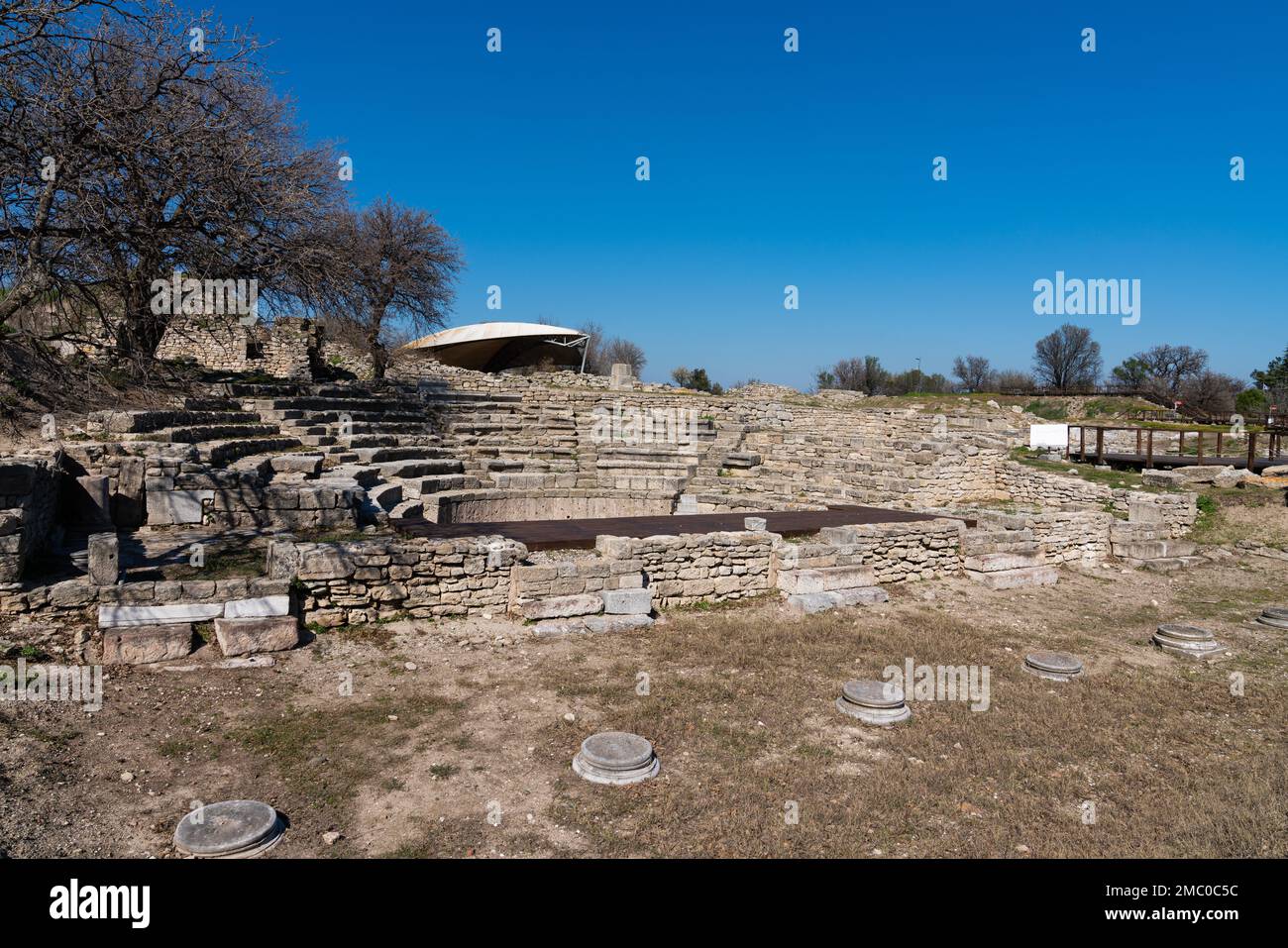 The archaeological sites of Troy Stock Photo - Alamy