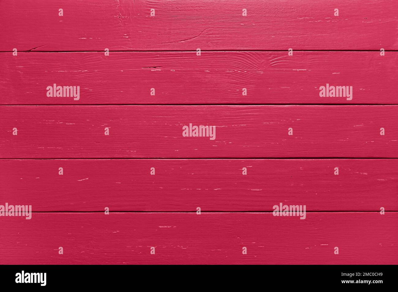Wooden plank texture of viva magenta color. Background of magenta red horizontal wood boards ...