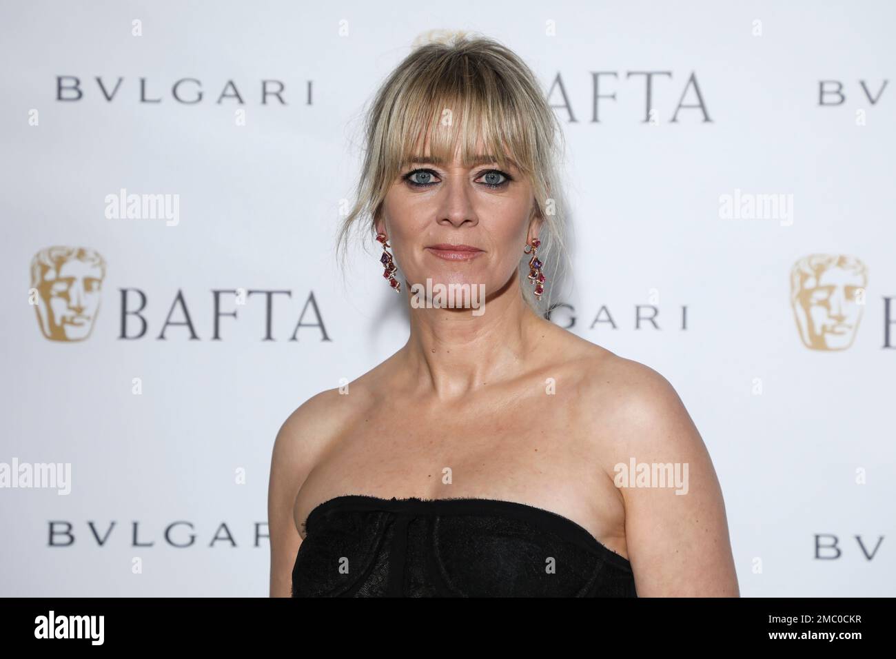 Edith Bowman poses for photographers upon arrival at the BAFTA Gala ...