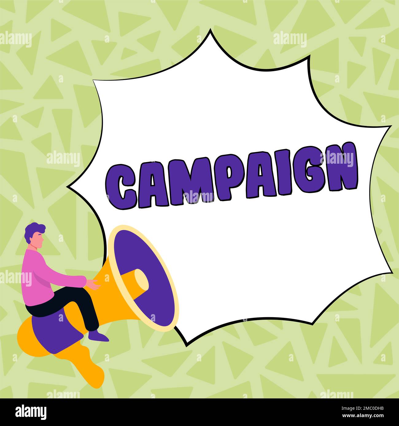 Sign displaying Campaign. Business approach organized course of action ...