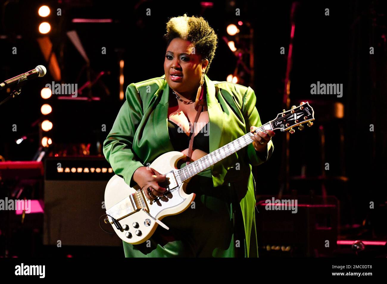 Celisse performs at the sixth annual Love Rocks NYC benefit concert for ...