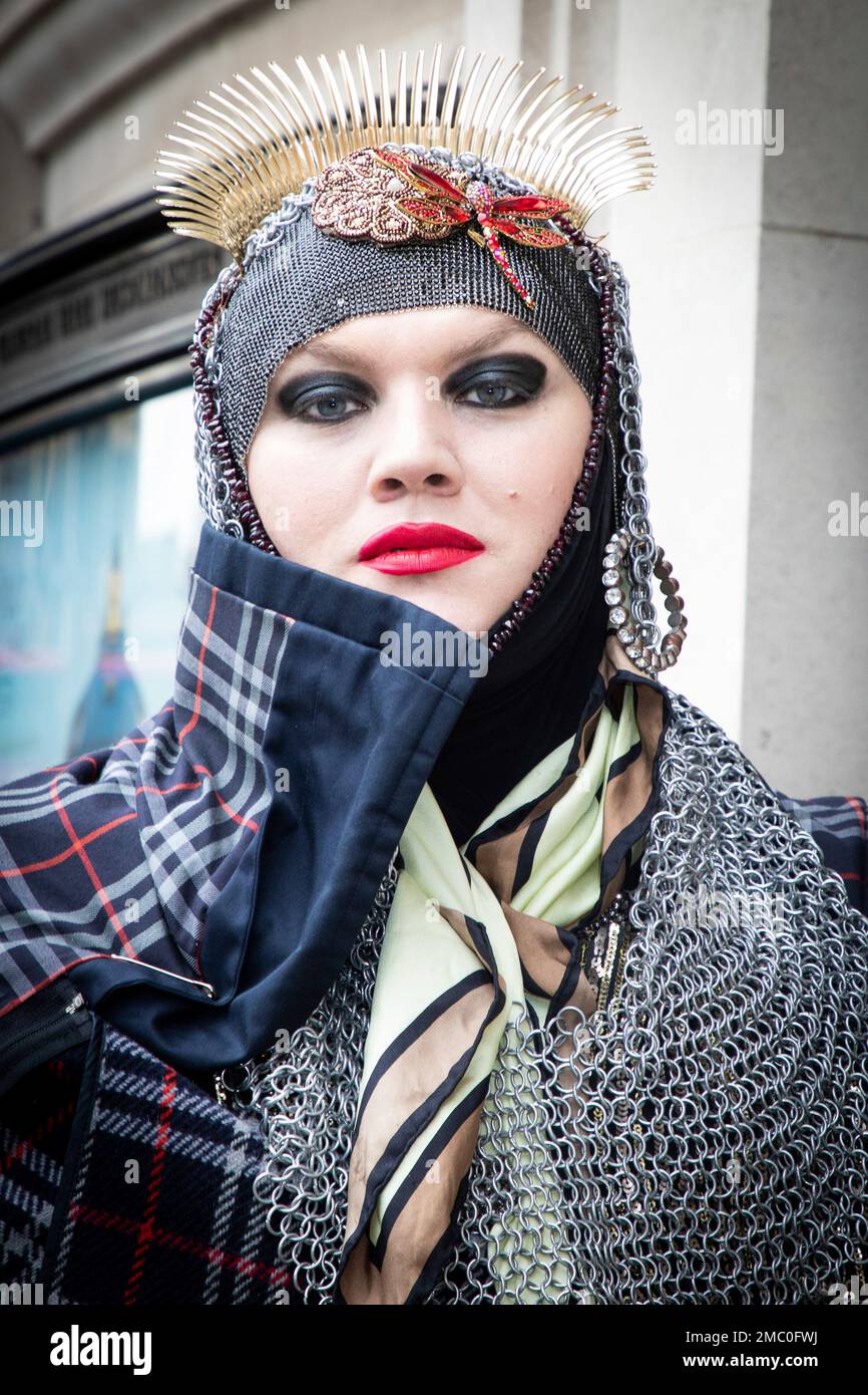 Daniel Lismore poses for photographers upon arrival at the Burberry ...