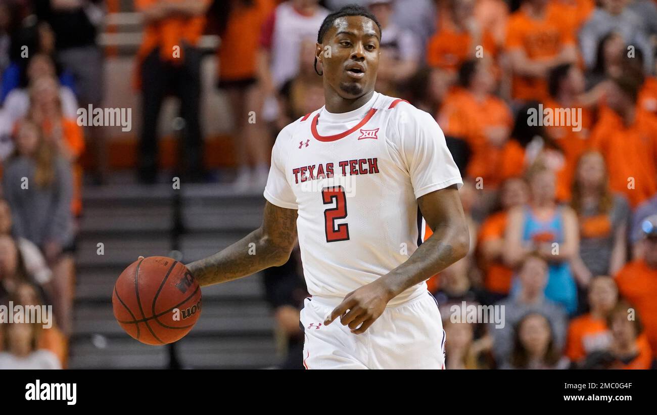 Texas Tech guard Davion Warren (2) during an NCAA college basketball ...