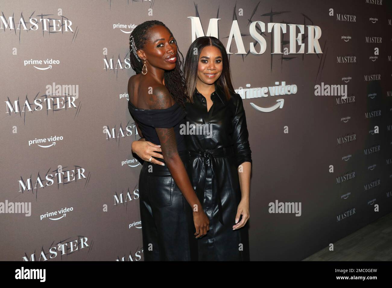 Mariama Diallo, left, and Regina Hall attend the premiere of "Master ...