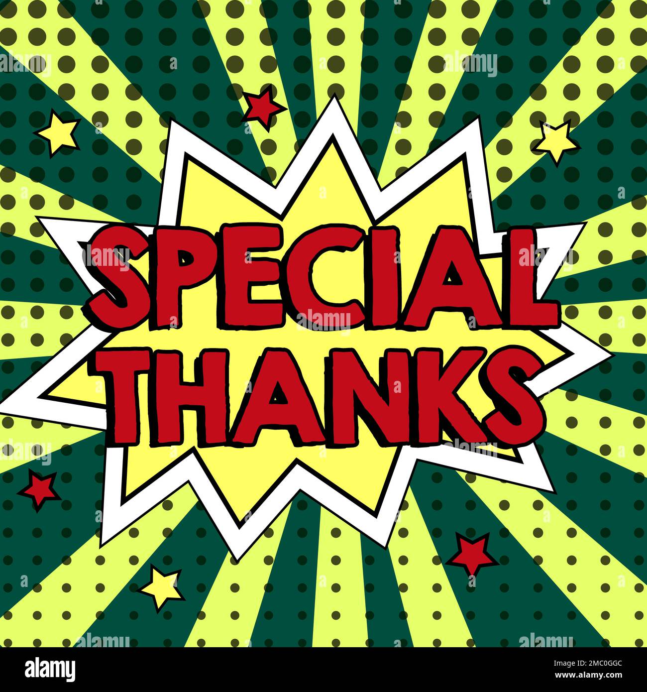 Text caption presenting Special Thanks. Business concept expression of ...