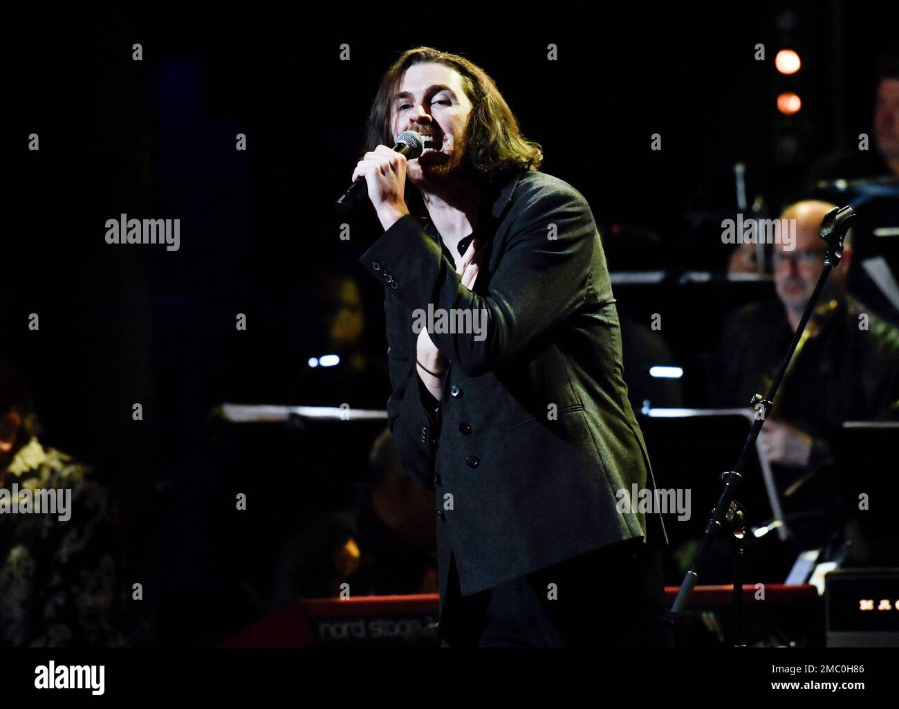Hozier performs at the sixth annual Love Rocks NYC benefit concert for ...