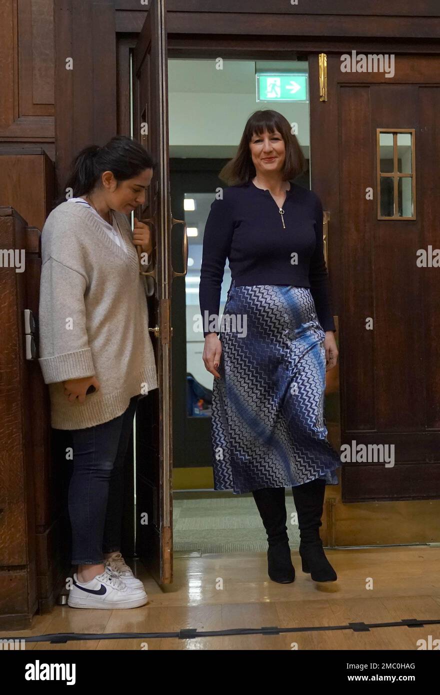 Shadow chancellor Rachel Reeves arriving to make her keynote speech at ...