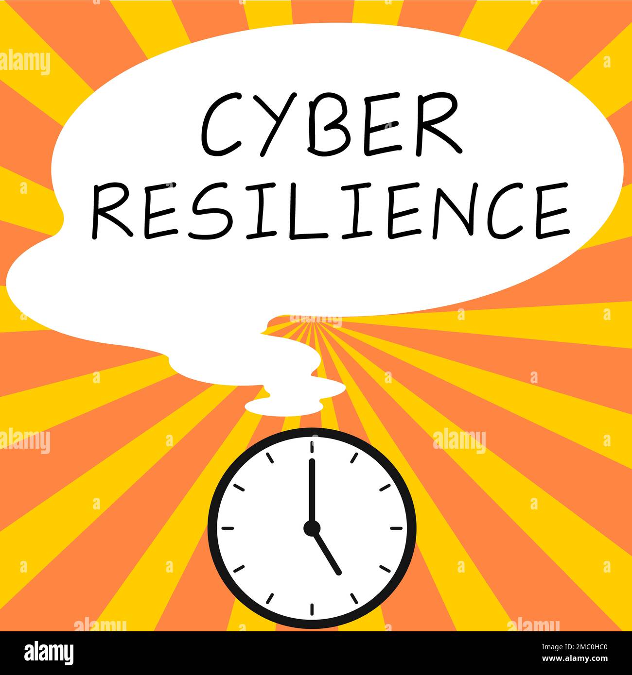 Hand writing sign Cyber Resilience. Business approach measure of how ...