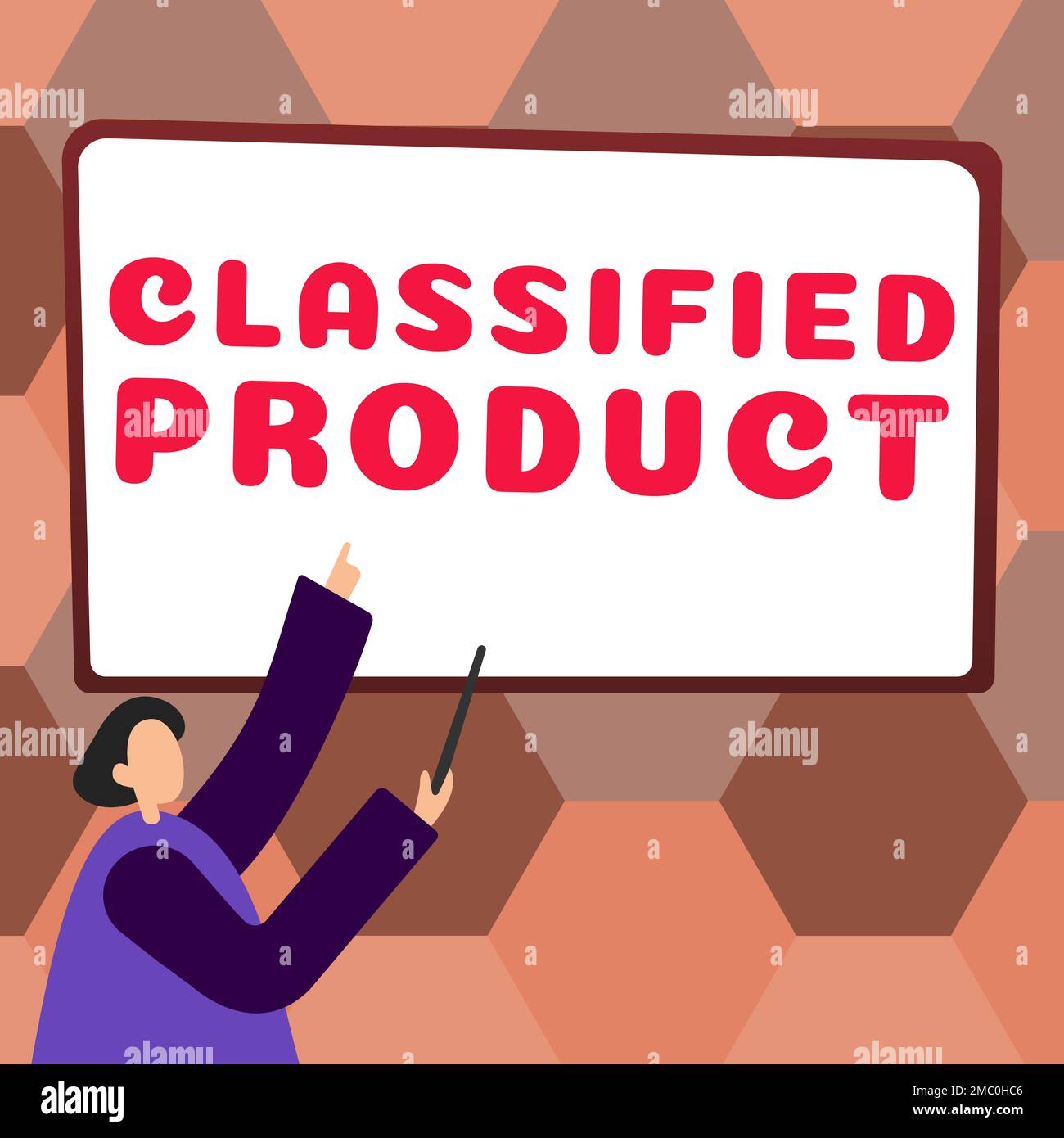 Text sign showing Classified Product. Concept meaning Sensitive Data ...