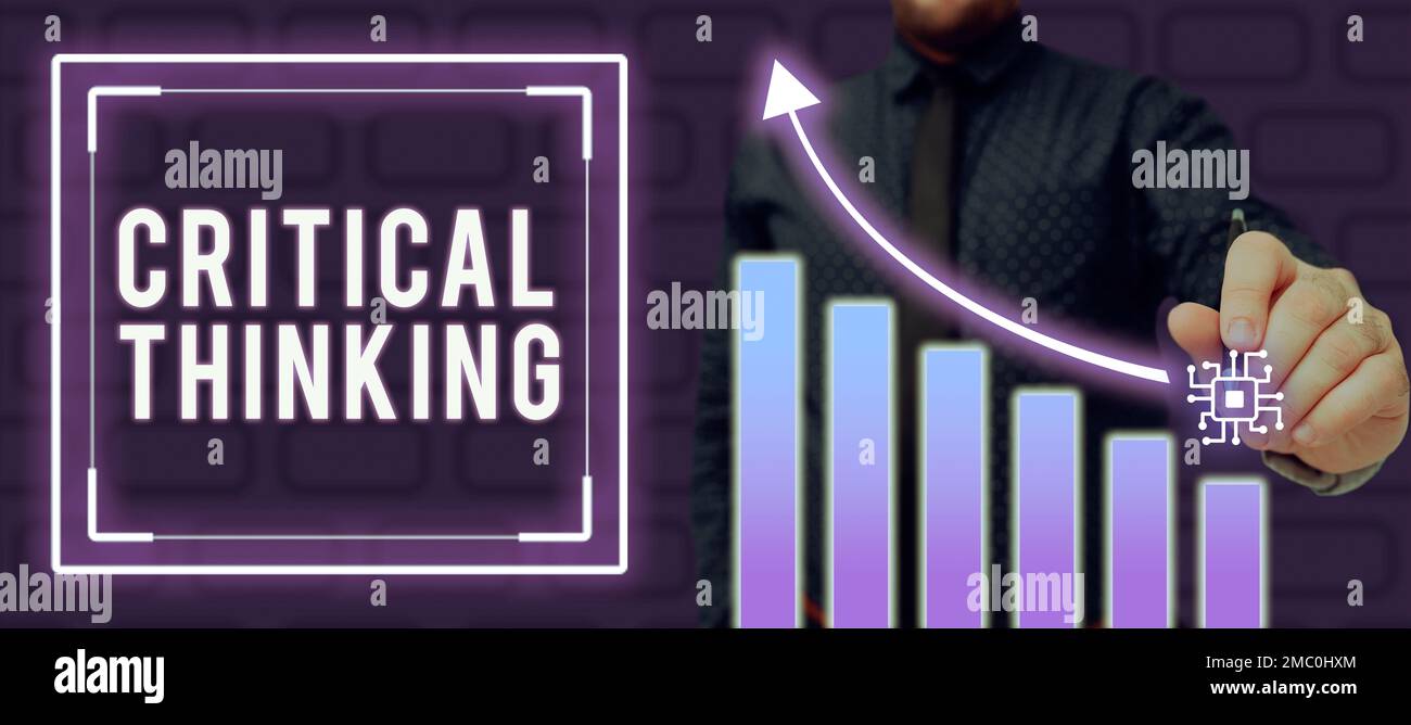Conceptual display Critical Thinking. Business concept sequence of ...