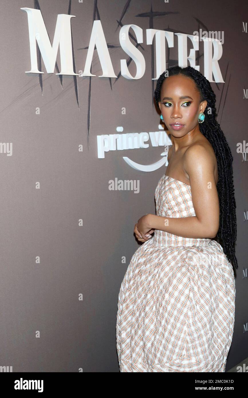 Zoe Renee attends the premiere of "Master" at Metrograph on Thursday ...