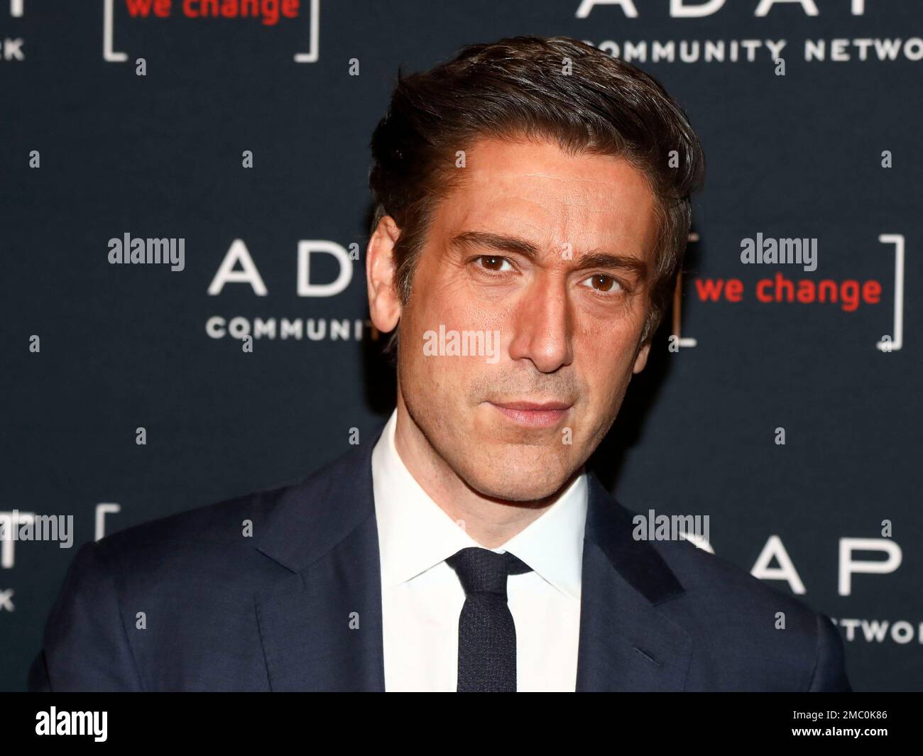 Television journalist David Muir attends the 2022 ADAPT Leadership ...