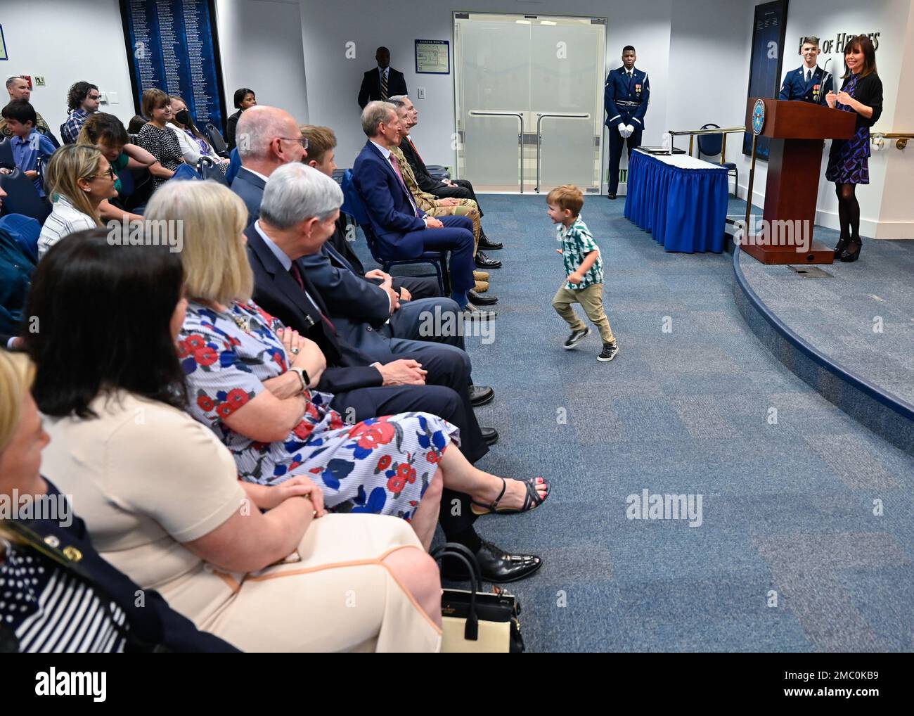 Heidi Murkoff speaks during a ceremony where she and her husband, Erik ...