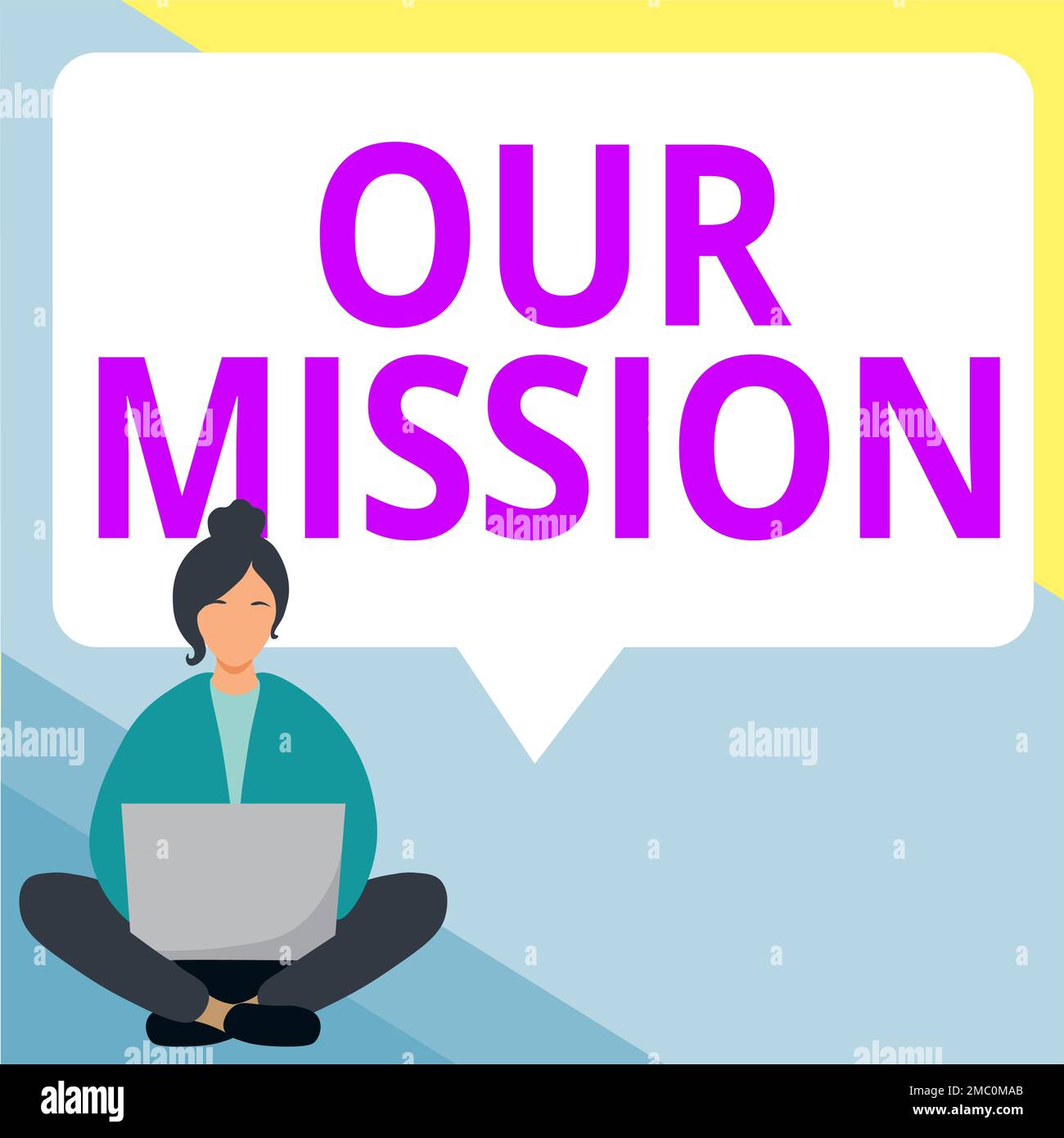 Writing displaying text Our Mission. Internet Concept tasks or schedule ...