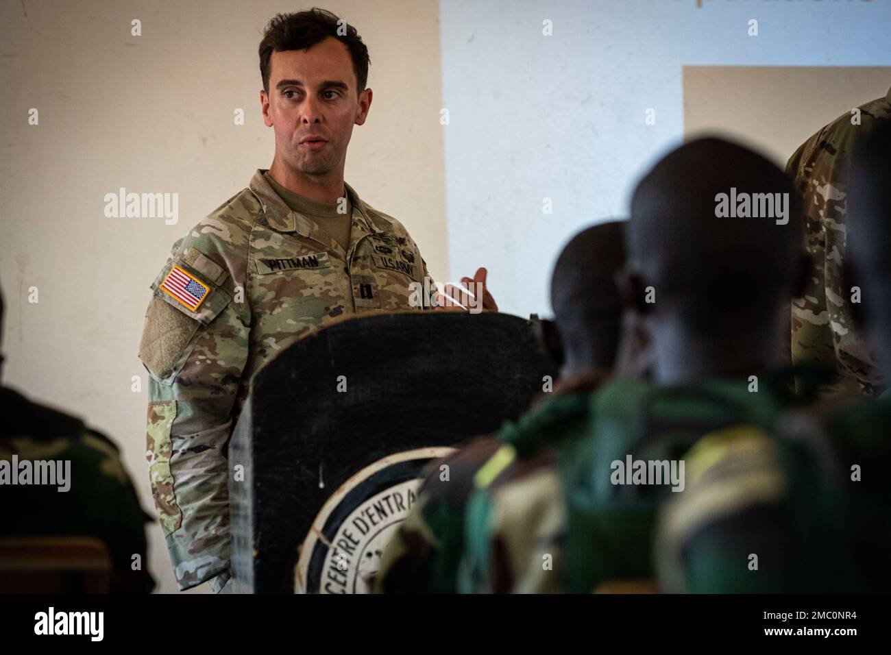 U.S. Army Cpt. Caleb Pittman, with Maneuver Company Advisor Team ...