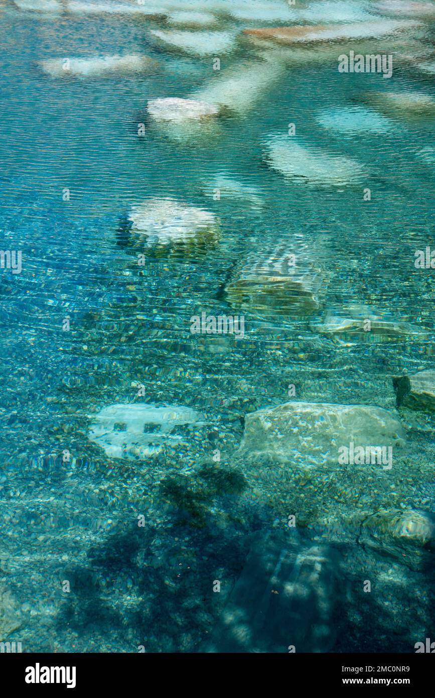 Pamukkale hot spring pools Stock Photo - Alamy