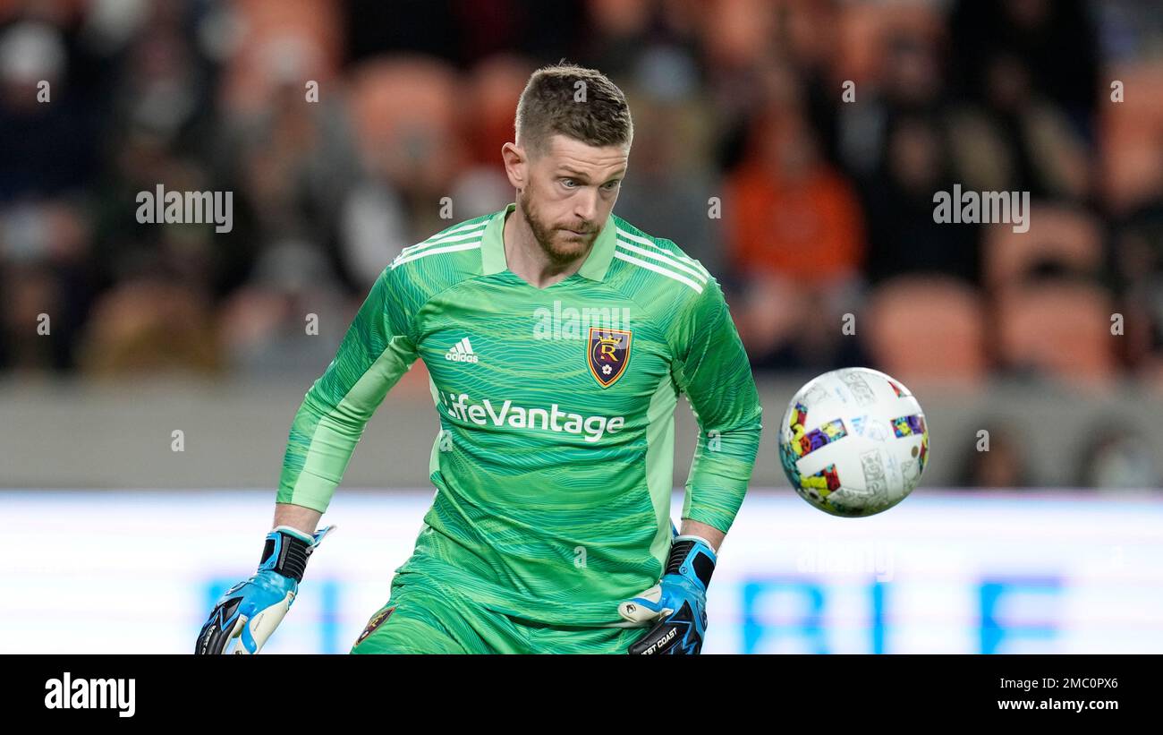 Real Salt Lake goalie Zac MacMath (18) during an MLS soccer match ...