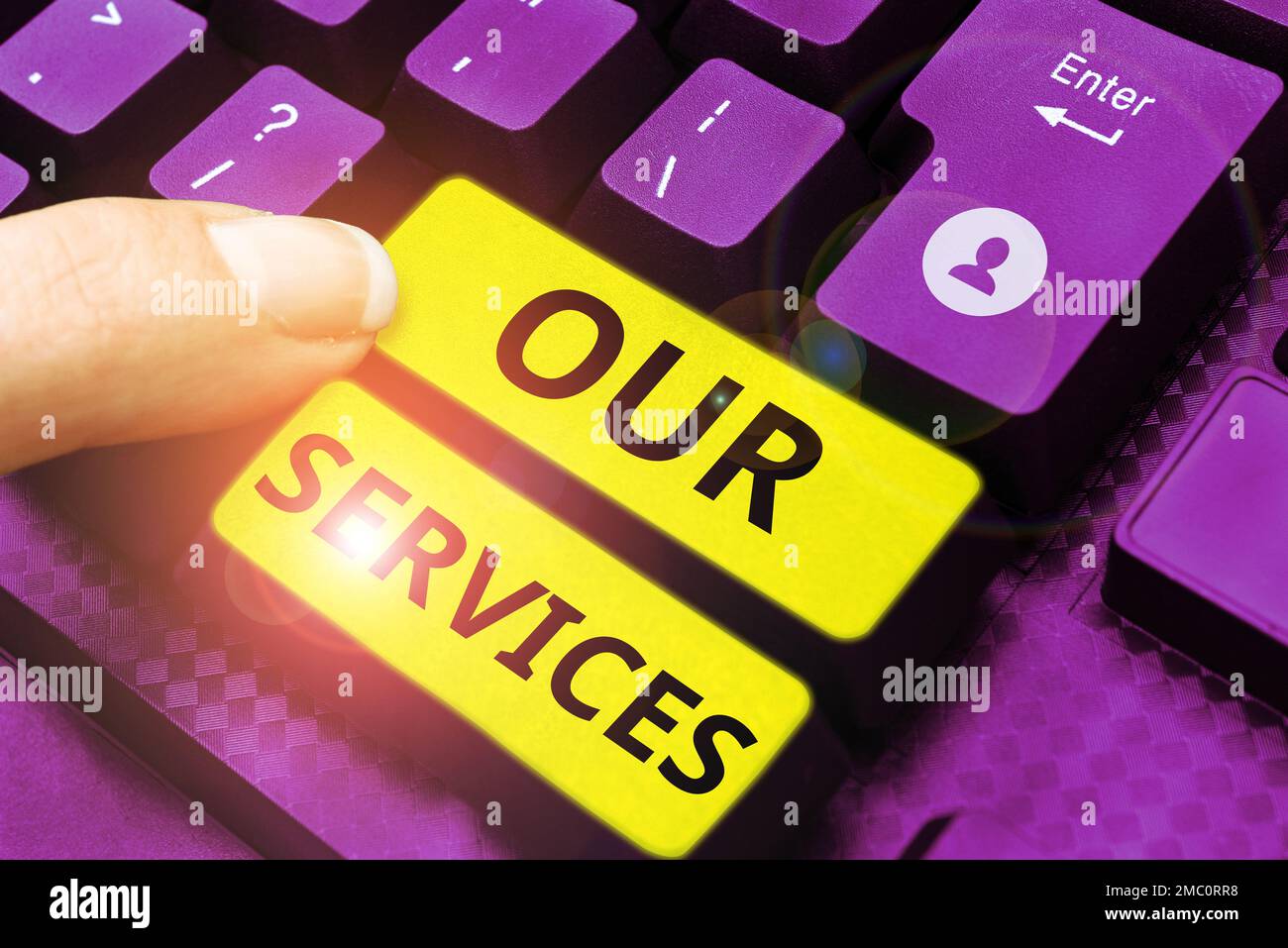 Text sign showing Our Services. Business concept The occupation or ...