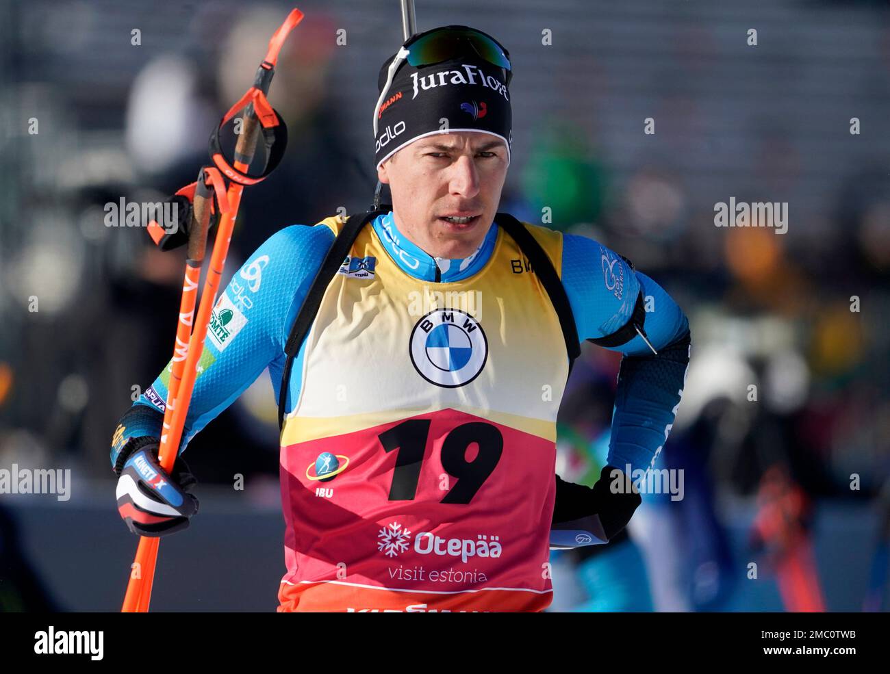 Winner Quentin Fillon Maillet of France competes during the men's 10km ...