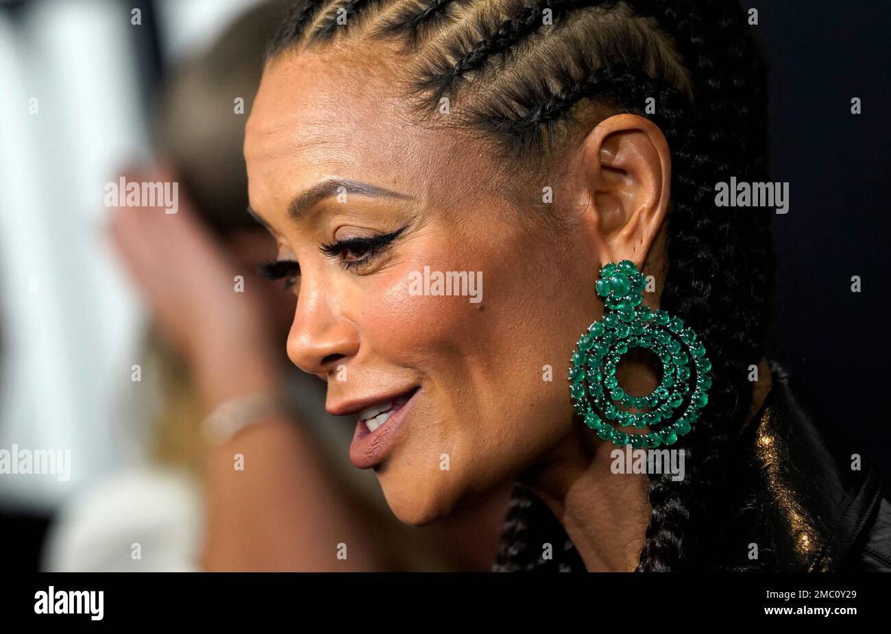 Thandiwe Newton, a cast member in "All the Old Knives," is pictured at ...