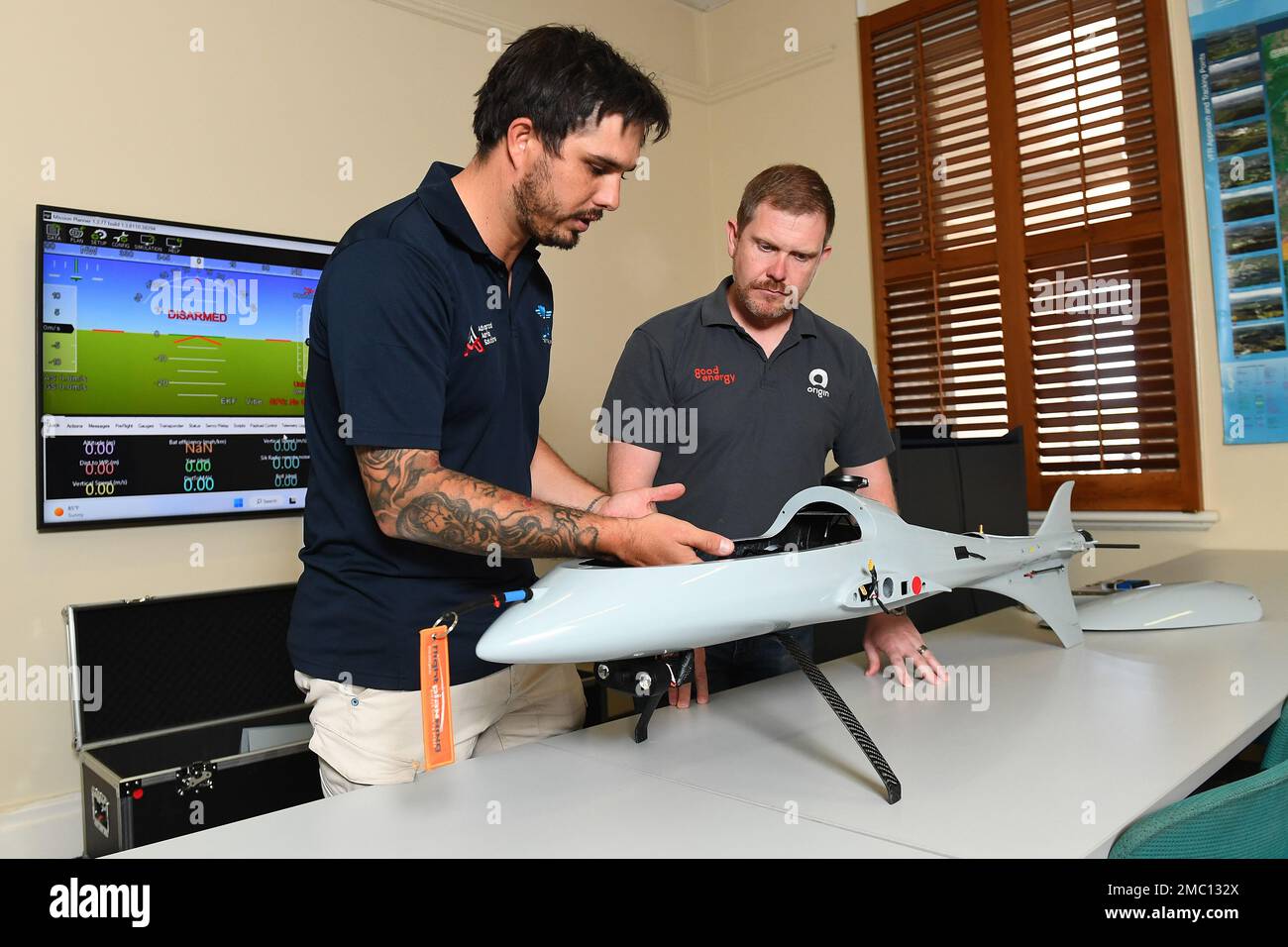 Remotely Piloted Aircraft Systems (RPAS) instructor Matt Stokes speaks ...