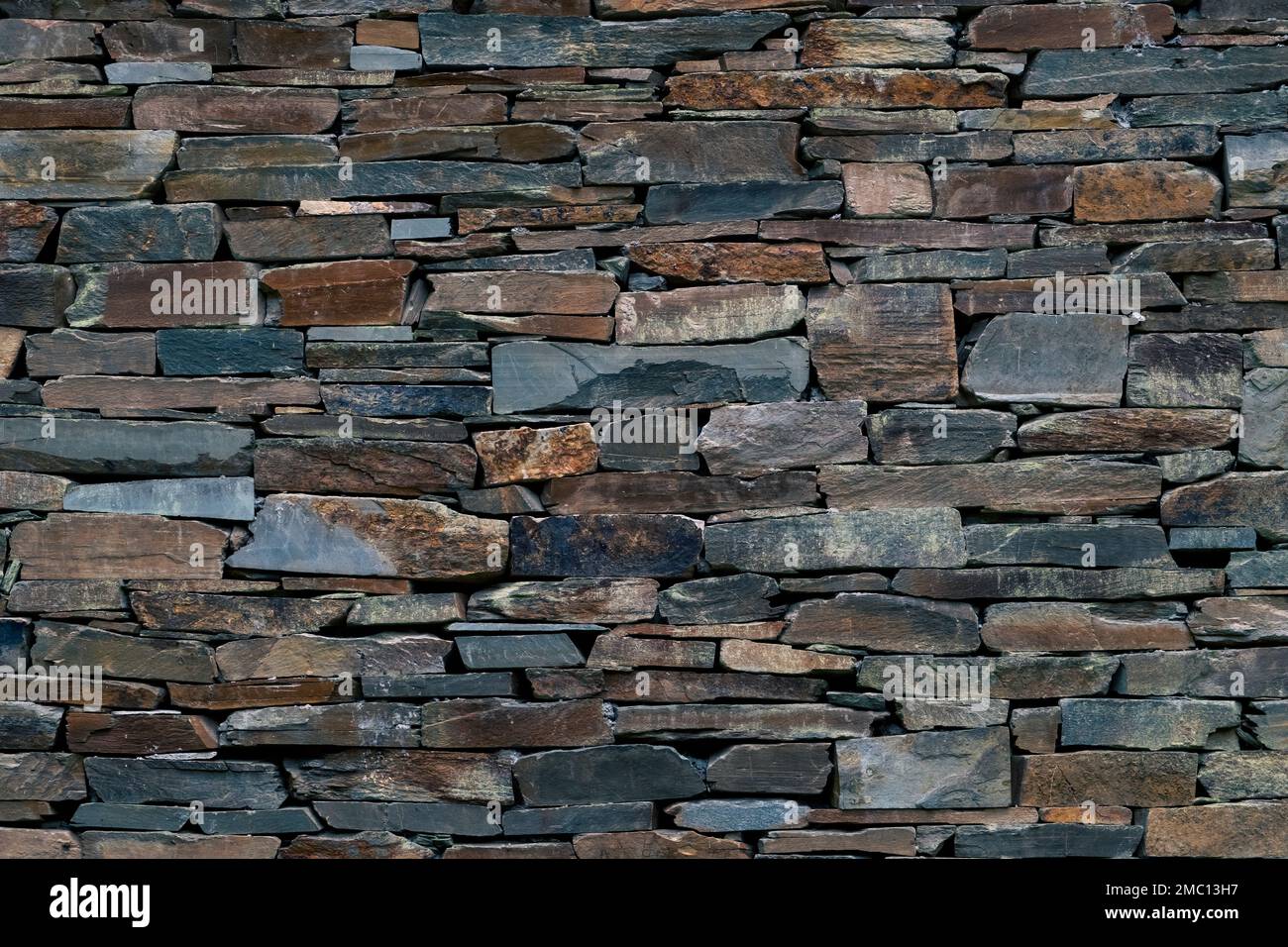 Old traditional slate slabs wall, rustic abstract background Stock ...