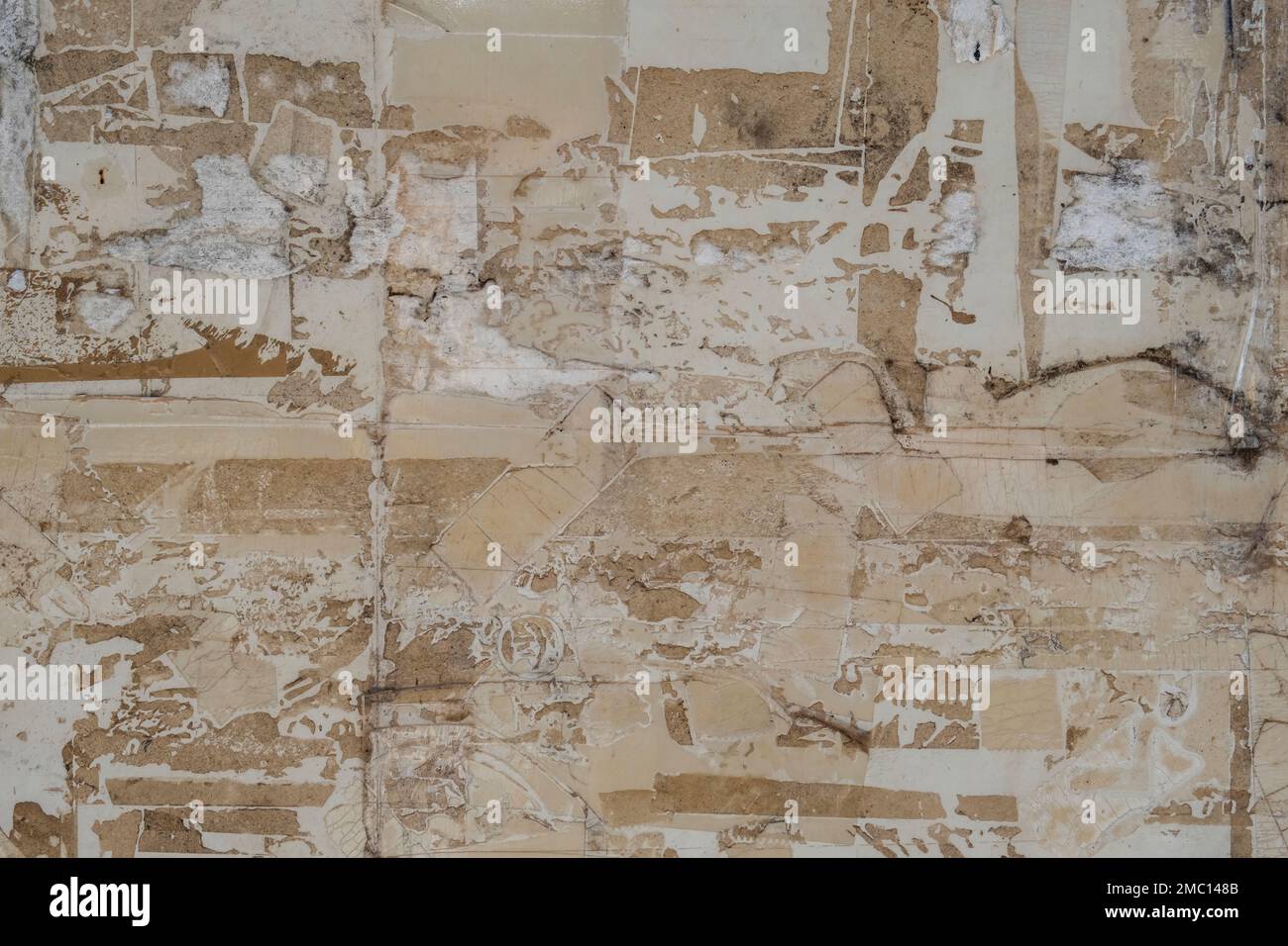 Old bulletin board with scraps of adhesive tape, grunge texture Stock ...