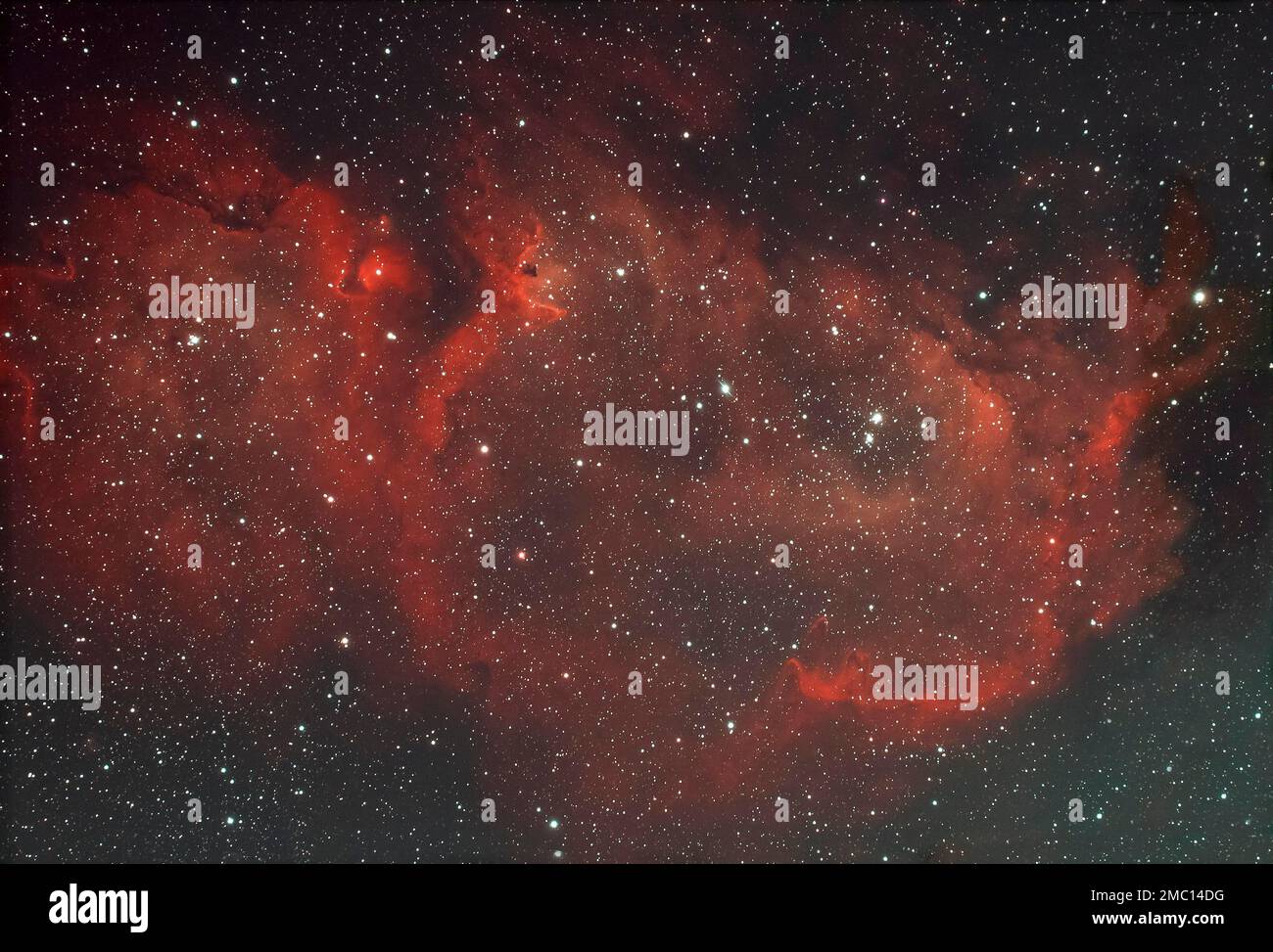 Soul Nebula IC1848 in our solar system in the Perseus arm of the Milky ...