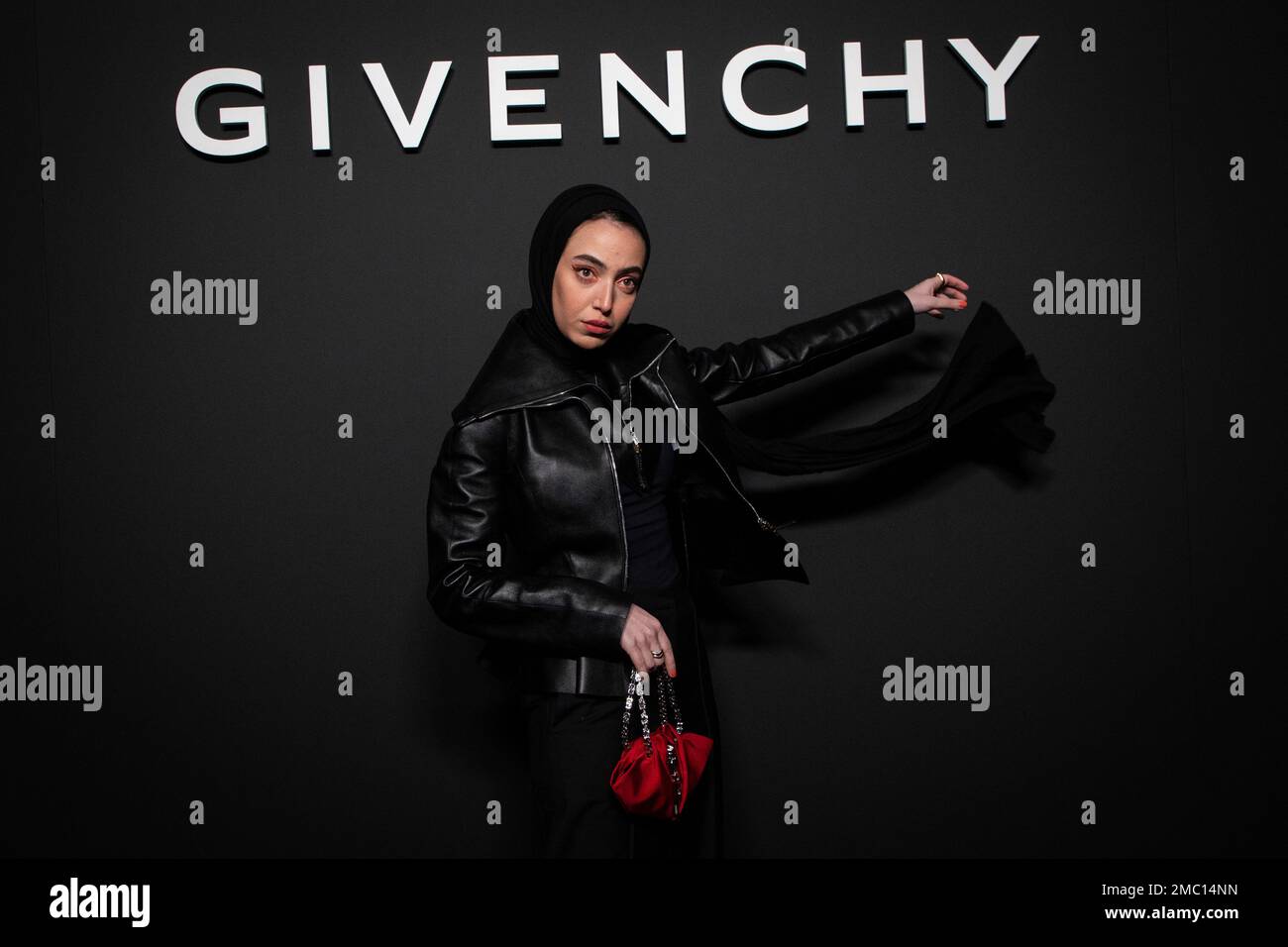 Leena Al Ghouti poses for photographers ahead of the Givenchy Ready To ...