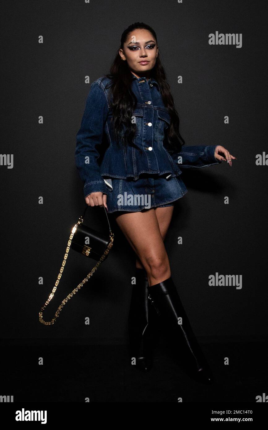 Avani poses for photographers ahead of the Givenchy Ready To Wear Fall ...