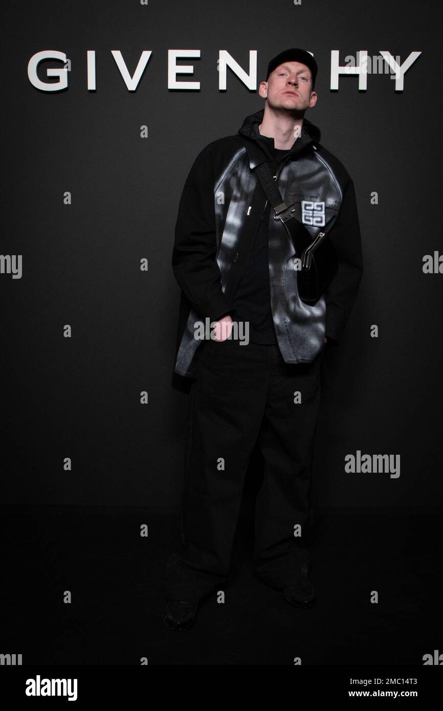 Blackhaine poses for photographers ahead of the Givenchy Ready To Wear ...