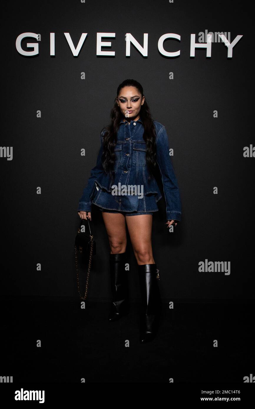 Avani poses for photographers ahead of the Givenchy Ready To Wear Fall ...