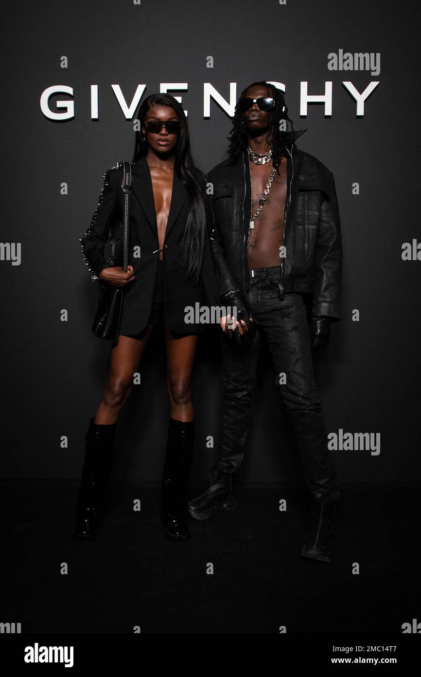 Leomie Anderson and Lancey Foux pose for photographers ahead of the ...