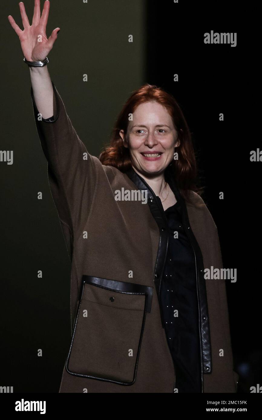 Nadege Vanhee-Cybulski accepts applause after the conclusion of the ...