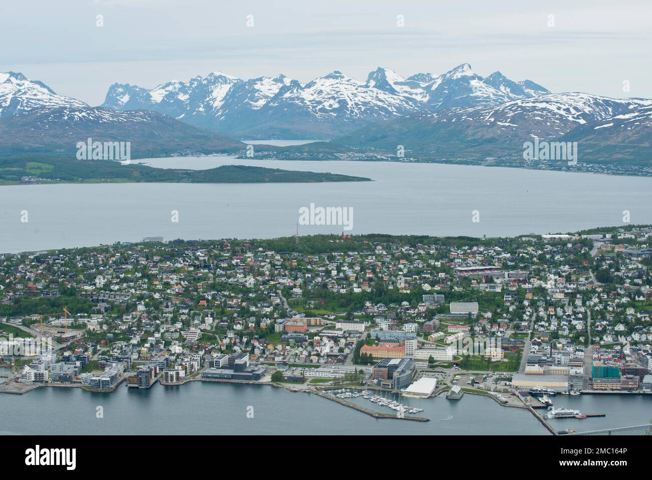 View of Tromso from Storstein, Tromso, Norway Stock Photo - Alamy