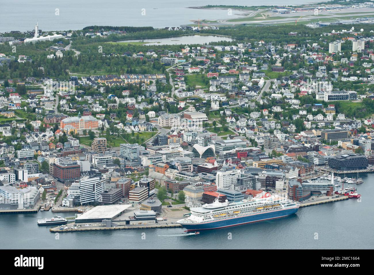 View of Tromso from Storstein, Tromso, Norway Stock Photo - Alamy
